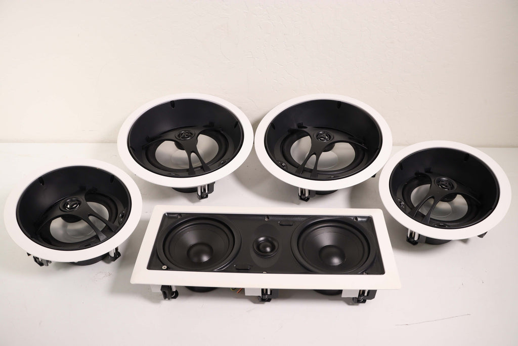 Stellar Labs In Ceiling or Wall Speaker 5 Piece Set