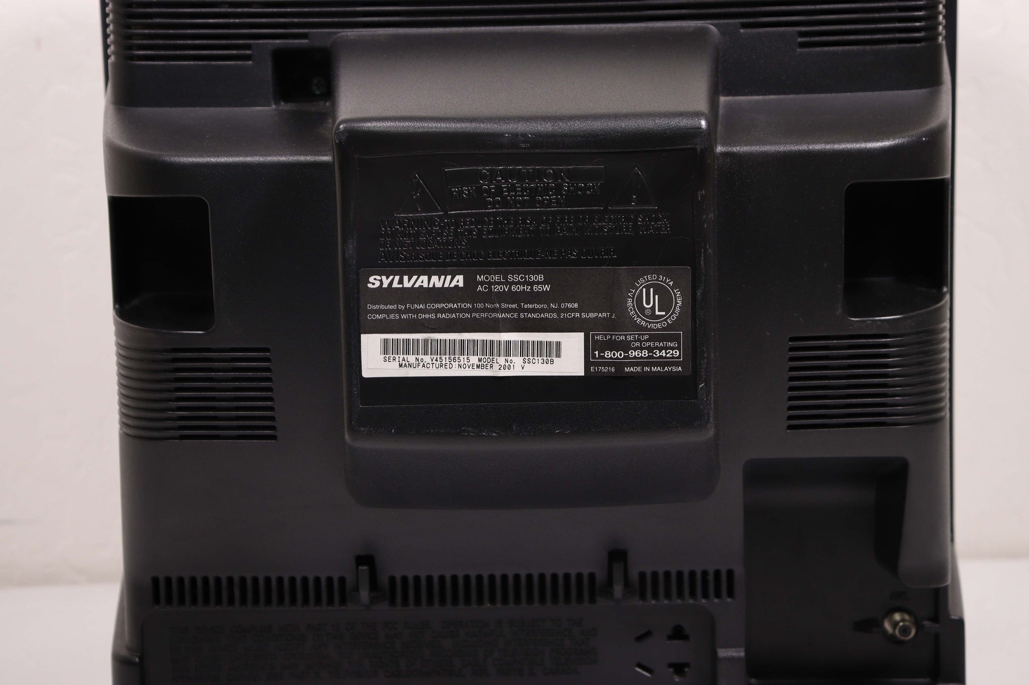 Sylvania 13 Inch VCR TV Combination System Vintage Tube Television SSC ...