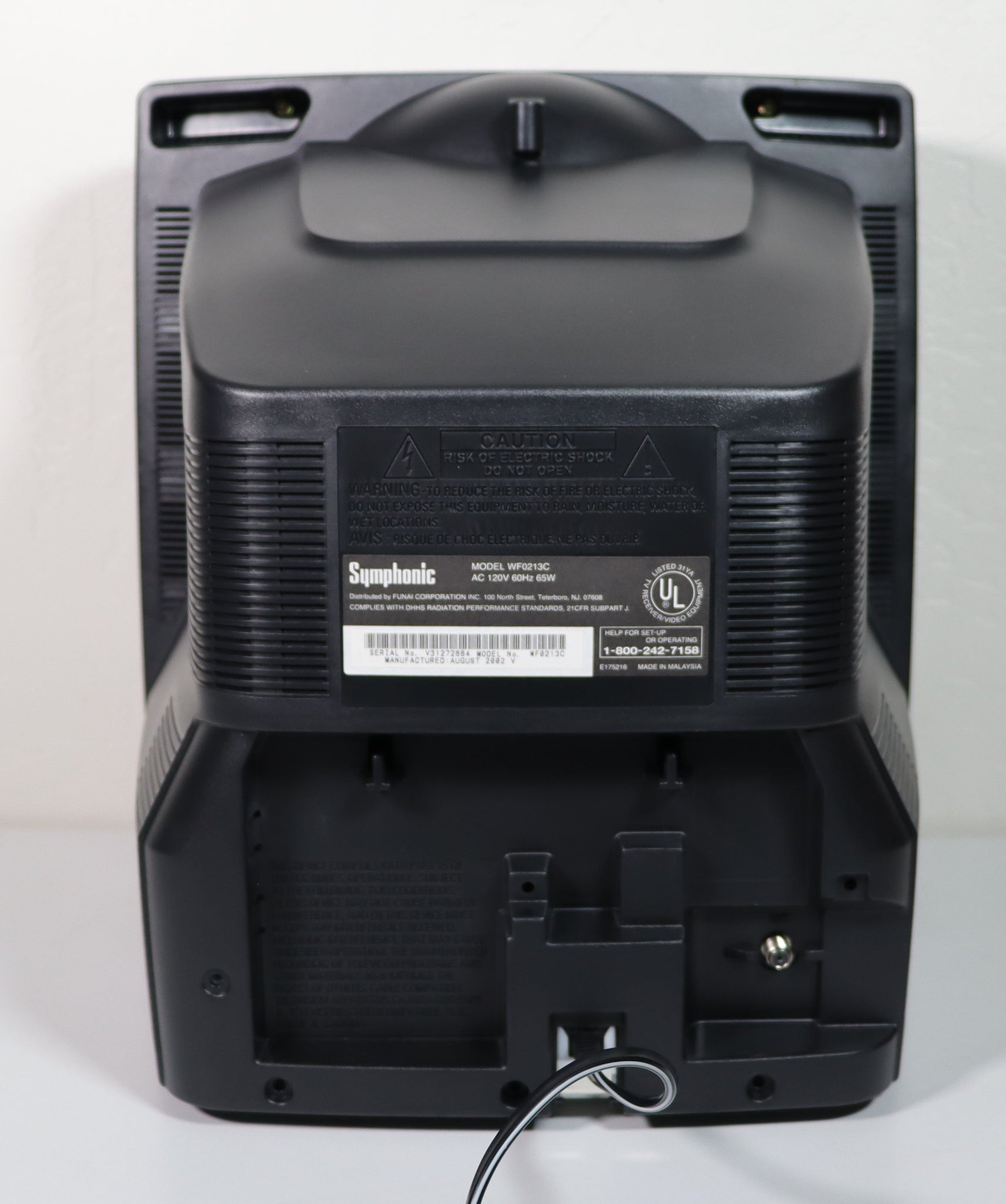 Symphonic TV VCR VHS Player Combo 13" Brand New In Box Made In Malaysi ...