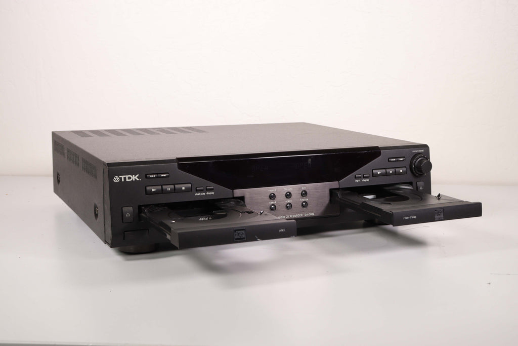 TDK DA-3826 4X Digital Audio CD Recorder Dual Tray Dubbing System