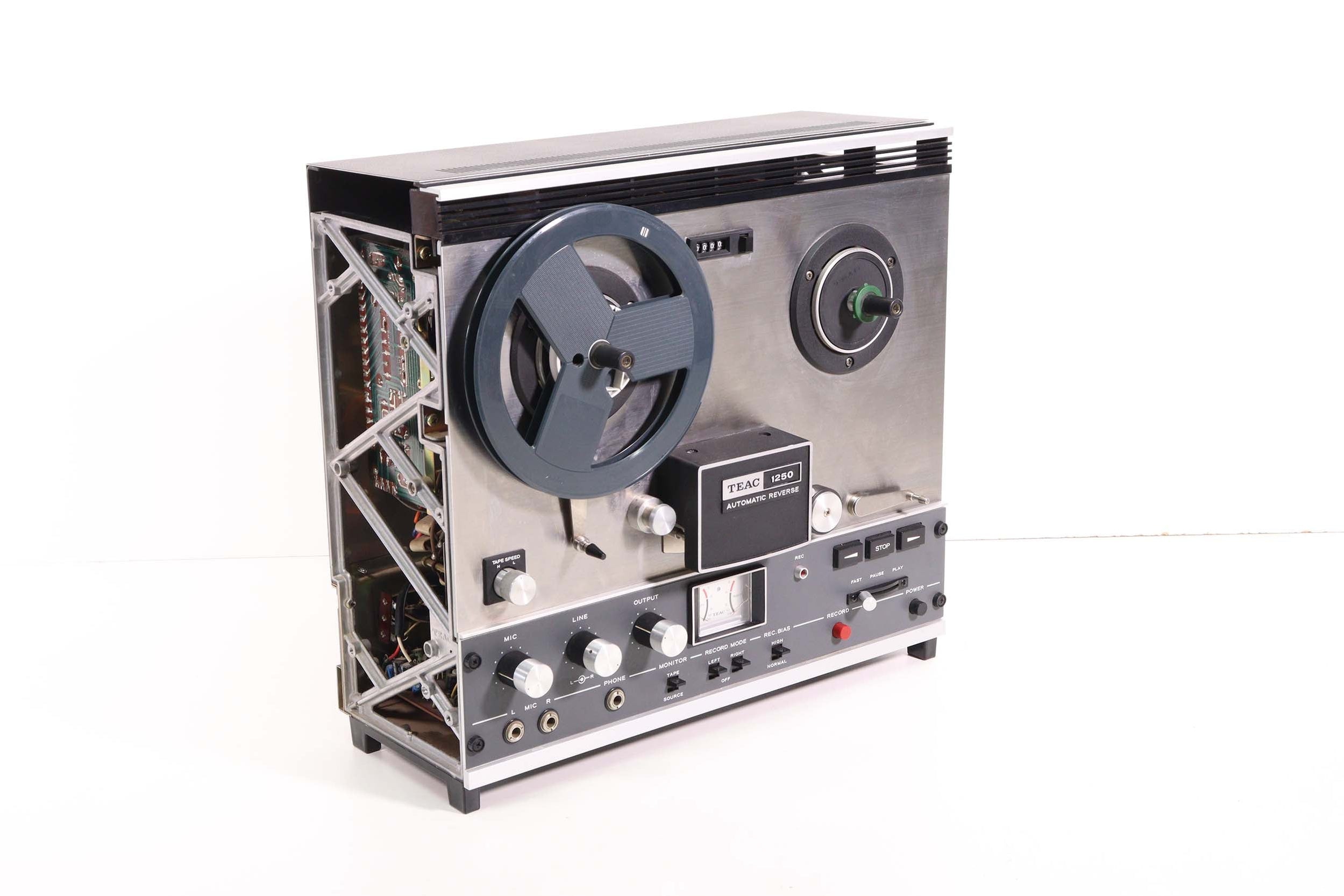 TEAC 1250 Reel-To-Reel Recorder Player Deck Vintage (Missing Wood Side ...