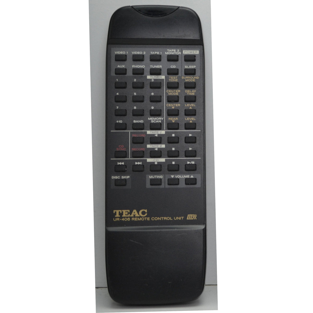 TEAC AG-V6200 Remote Control UR-406 AG-V6200 AGS-V7150 AG-V3050 AG-V80 ...