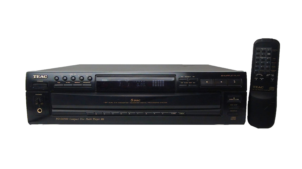 TEAC PD-D2500 5 Disc Compact Disc CD Changer — SpenCertified