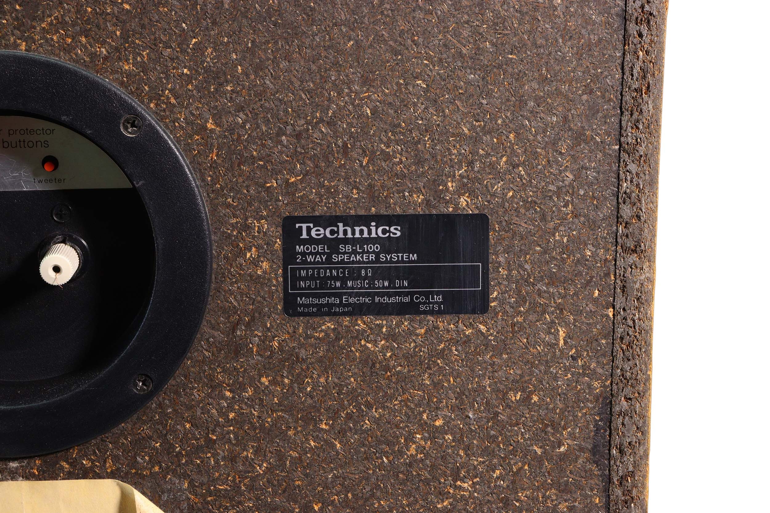 TECHNICS SB-L100 2-Way Speakers (Pair) — SpenCertified