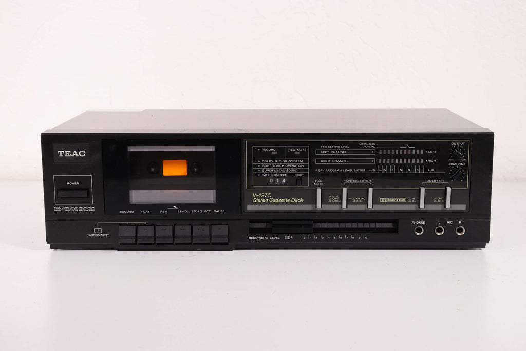 Teac V-427C Stereo Cassette Deck Single Recorder Player