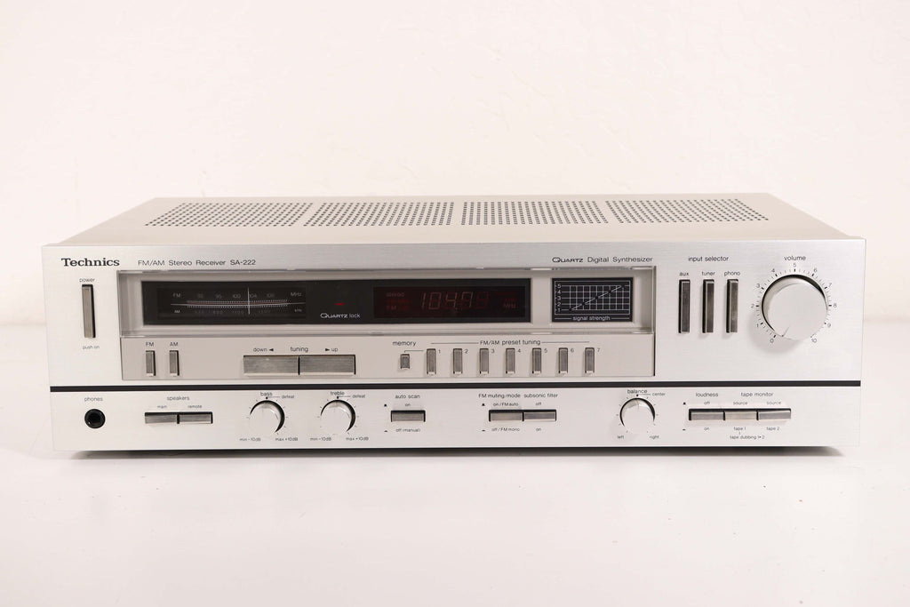 Technics SA-222 FM/AM Stereo Receiver Amplifier Home Audio System