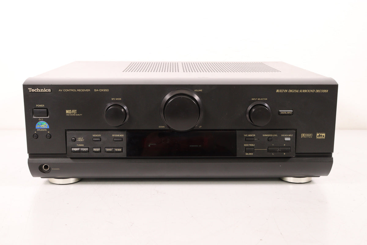 Technics SA-DX950 Receiver Audio/Video Digital Optical Phono AM/FM Rad ...