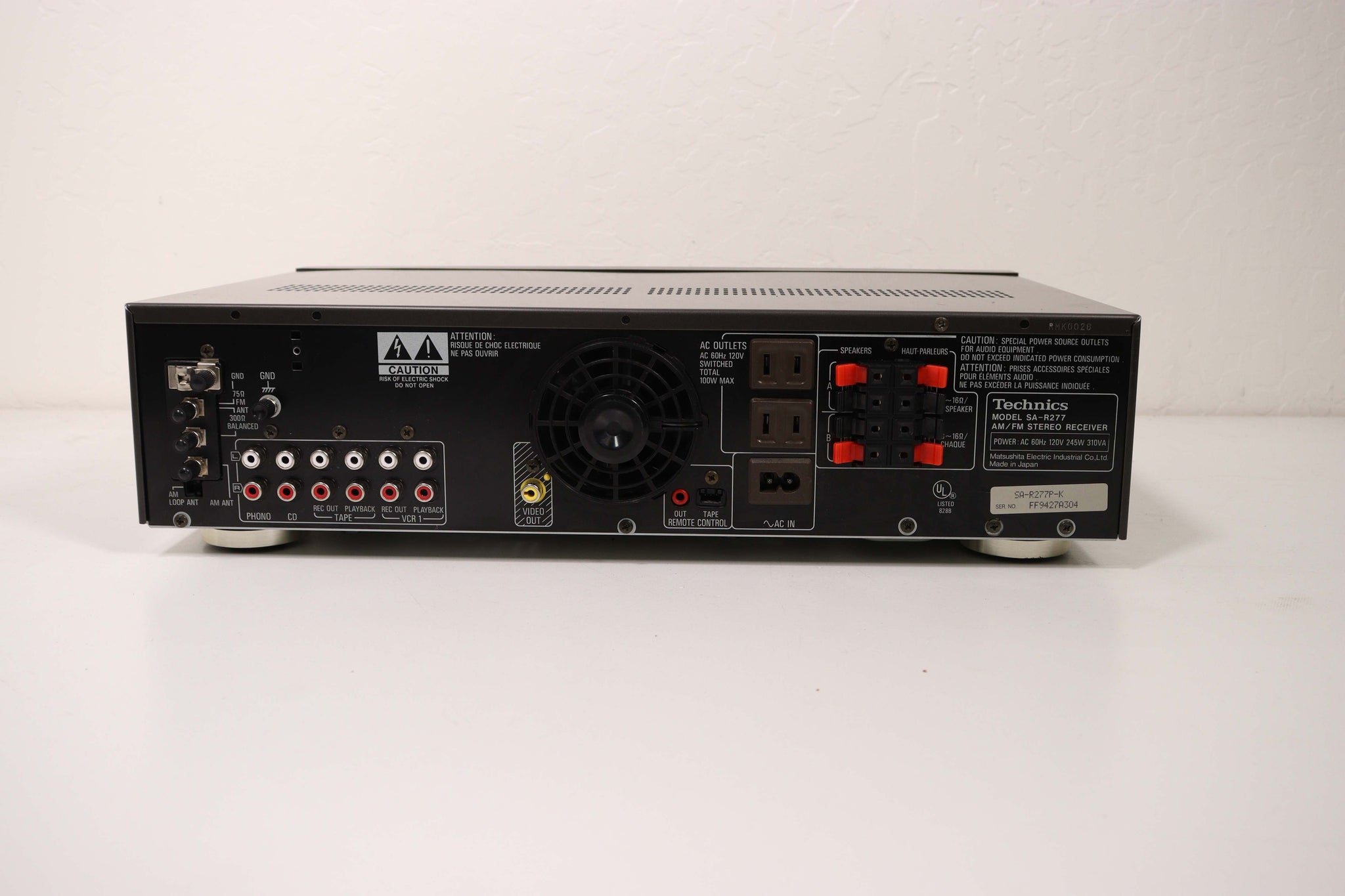 Technics SA-R277 Quartz Synthesizer AM/FM Stereo Receiver Home Amplifi