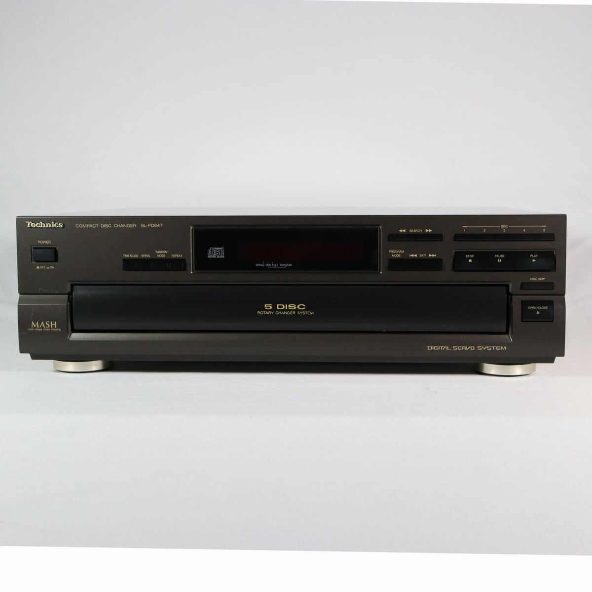 Technics SL-PD647 5 Disc Carousel CD Player — SpenCertified