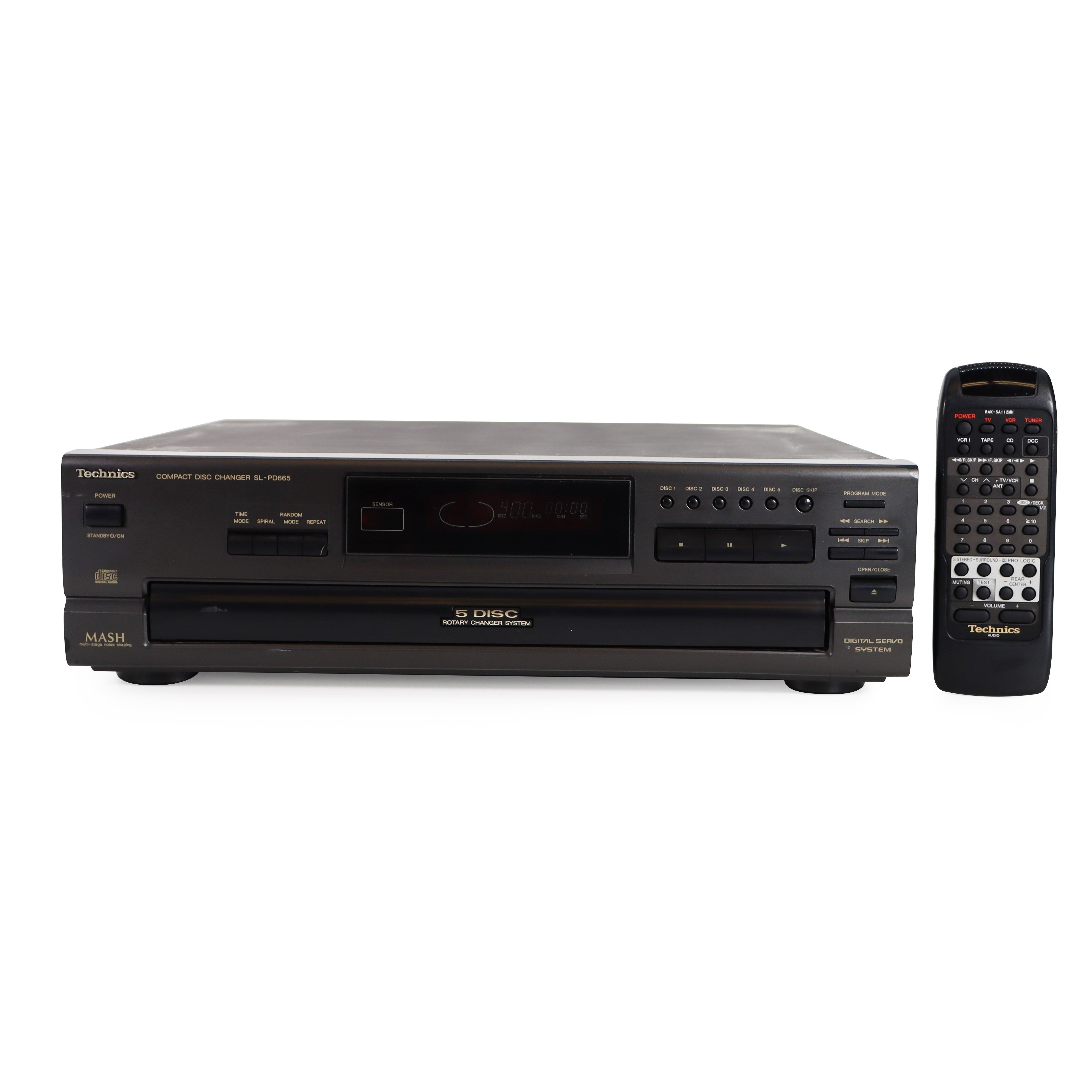 Technics SL-PD665 5 Disc CD Changer Compact Disc Player