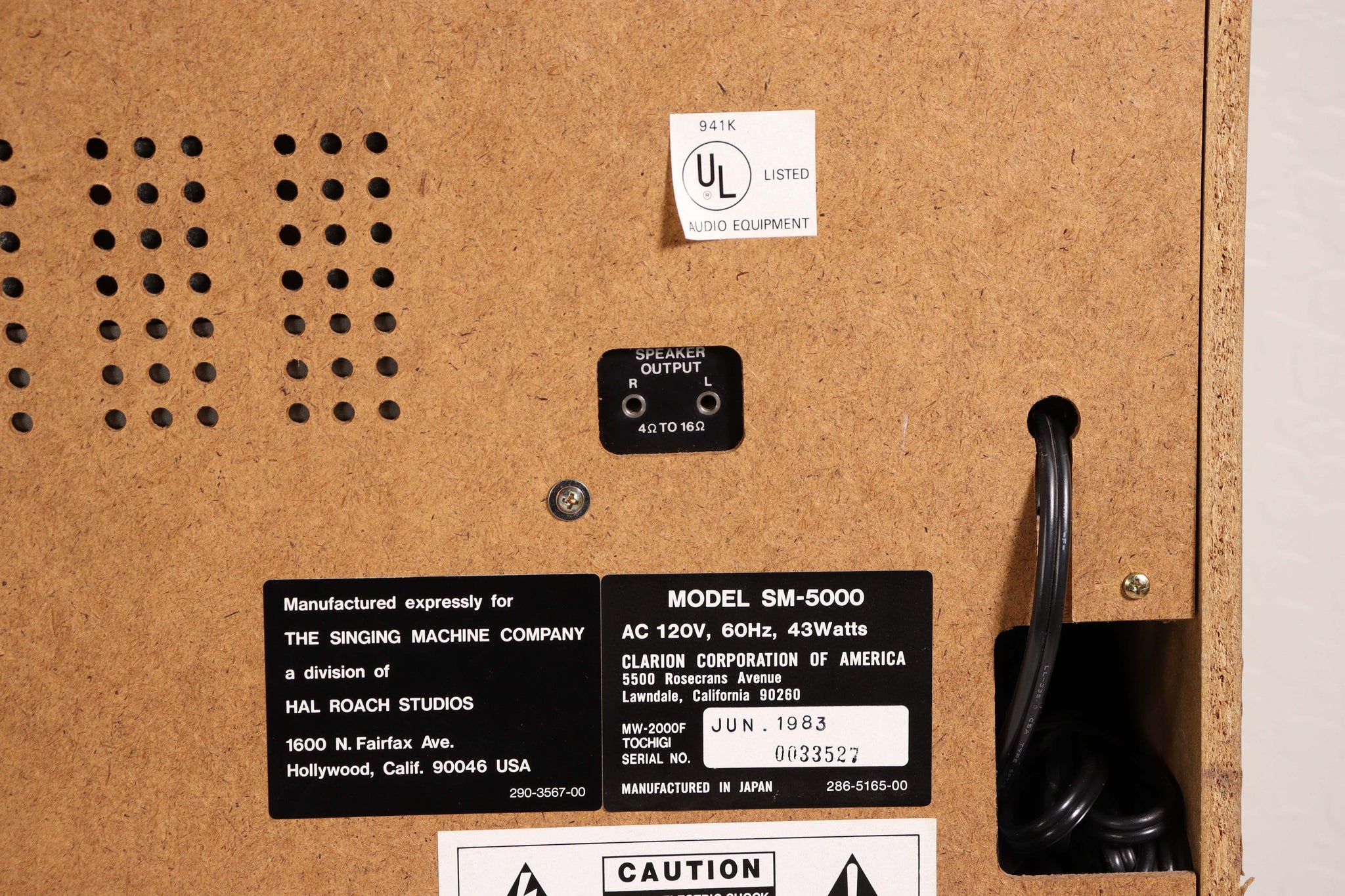 The Singing Machine 8 Track Compact Cassette Karaoke Machine Vintage