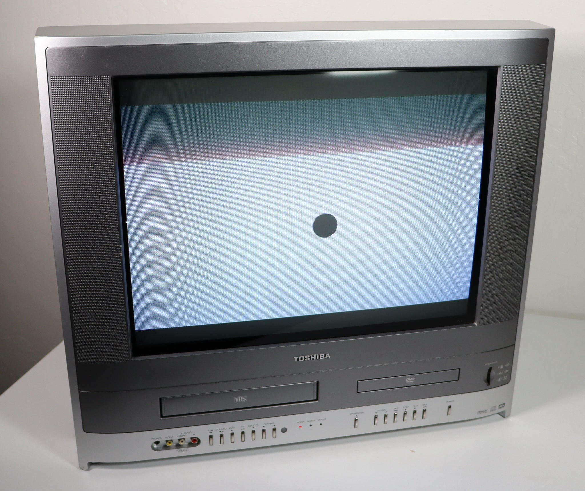 Toshiba 20 Inch Color TV DVD VCR VHS Player Combination Television MW2 ...