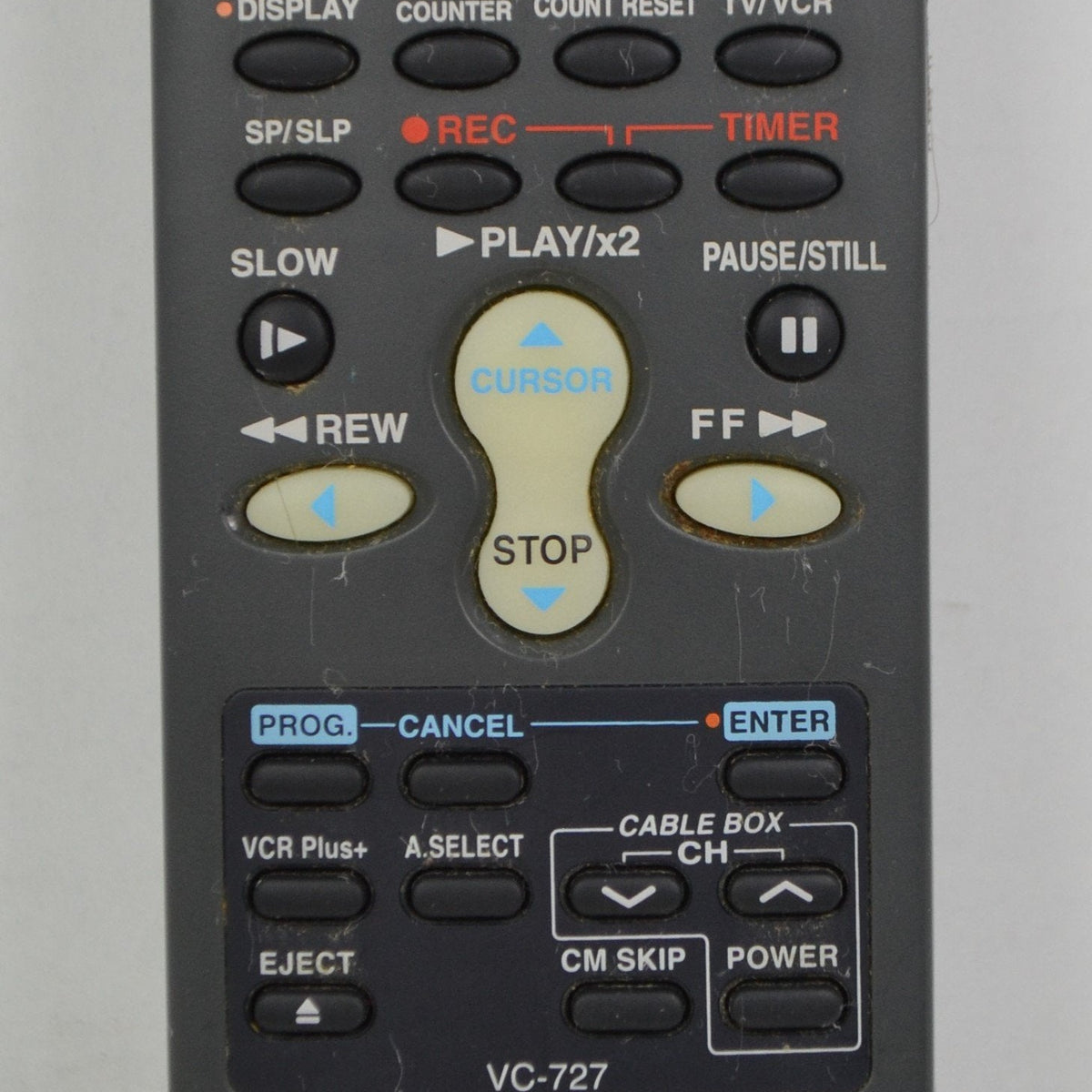 Toshiba VC-727 VCR VHS Player Remote Control — SpenCertified