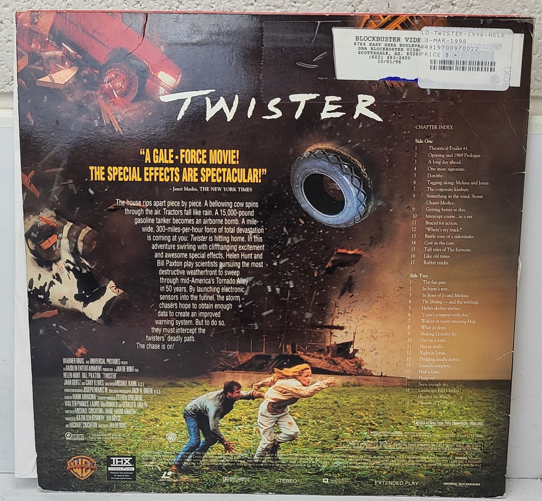 Twister LaserDisc Movie