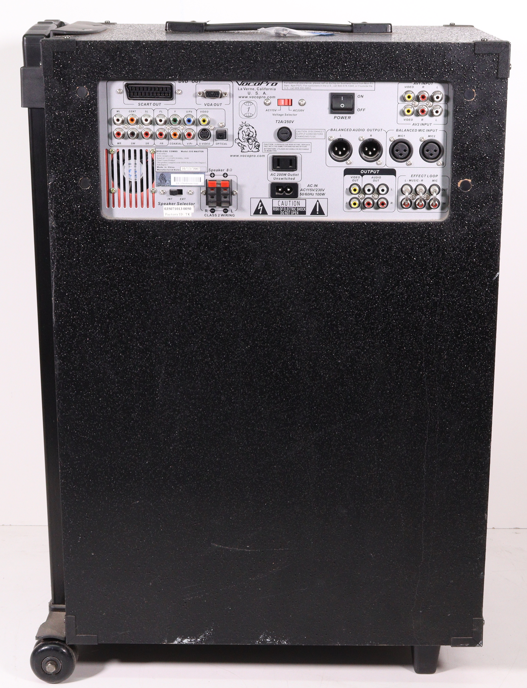 VocoPro Gig-Master Multi-Format Player/Mixing Amplifier System Portabl ...