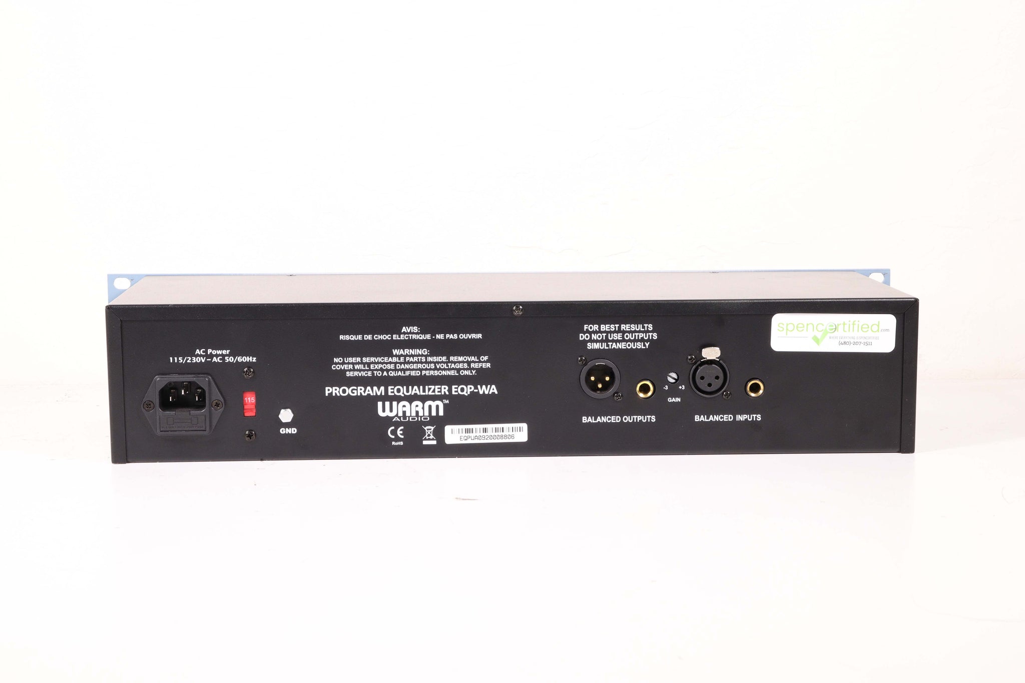 Warm Audio Program Equalizer EQP-WA Tube EQ Pultec Style