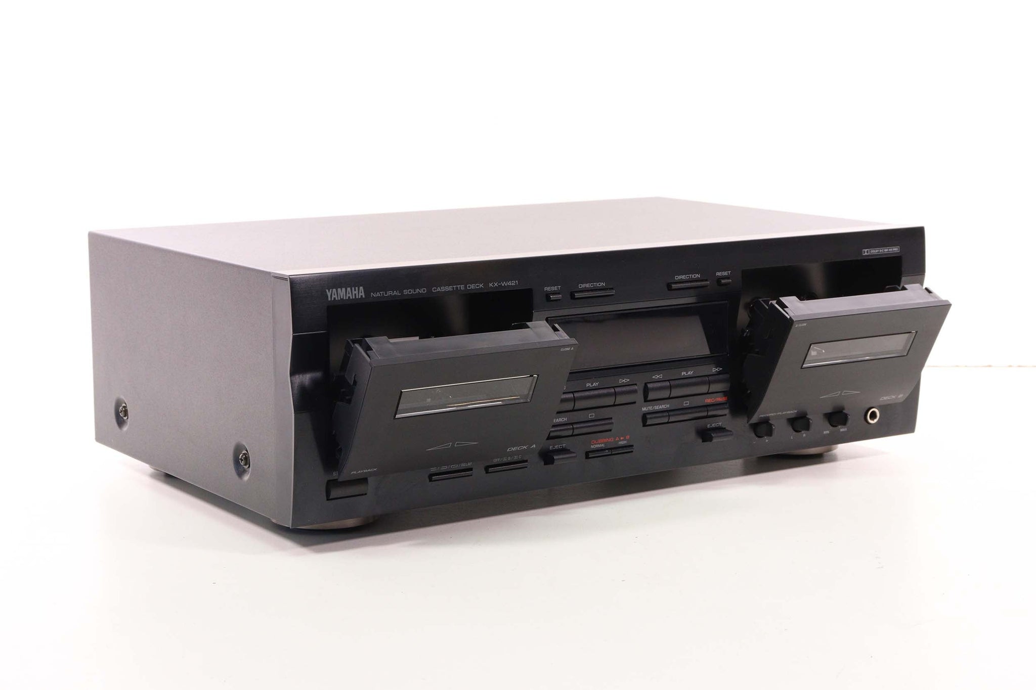 YAMAHA KX-W421 Natural Sound Dual Cassette Deck Player and Recorder