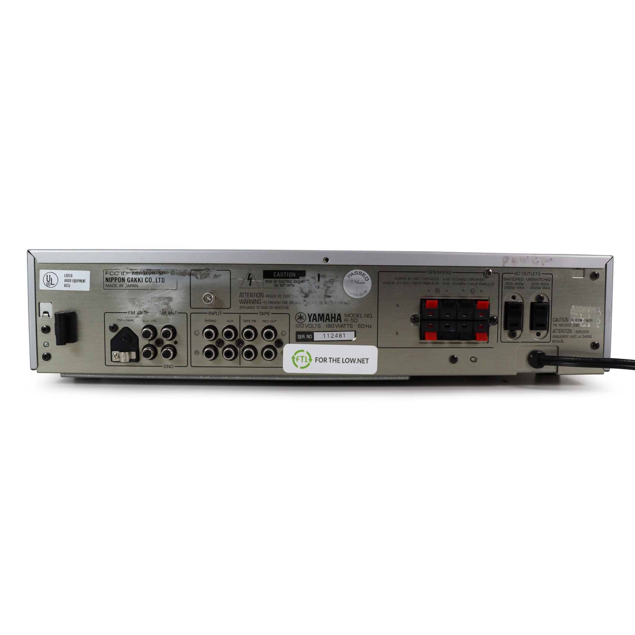 YAMAHA R-50 Natural Sound Stereo Receiver