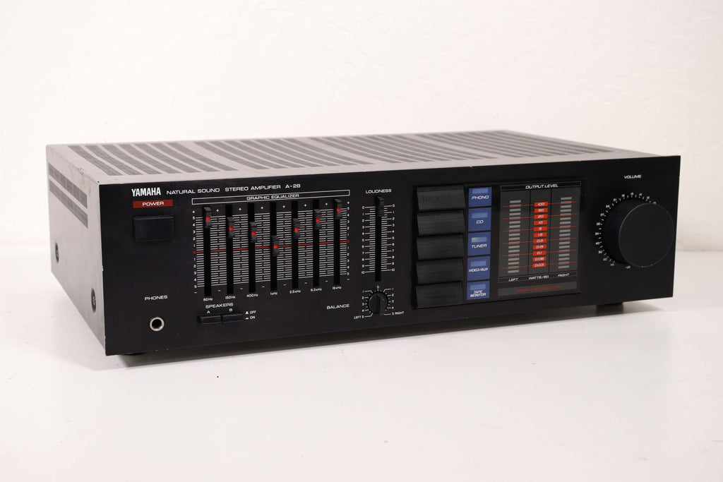 Yamaha A-28 Natural Sound Integrated Stereo Amplifier 100 Watts Per Ch