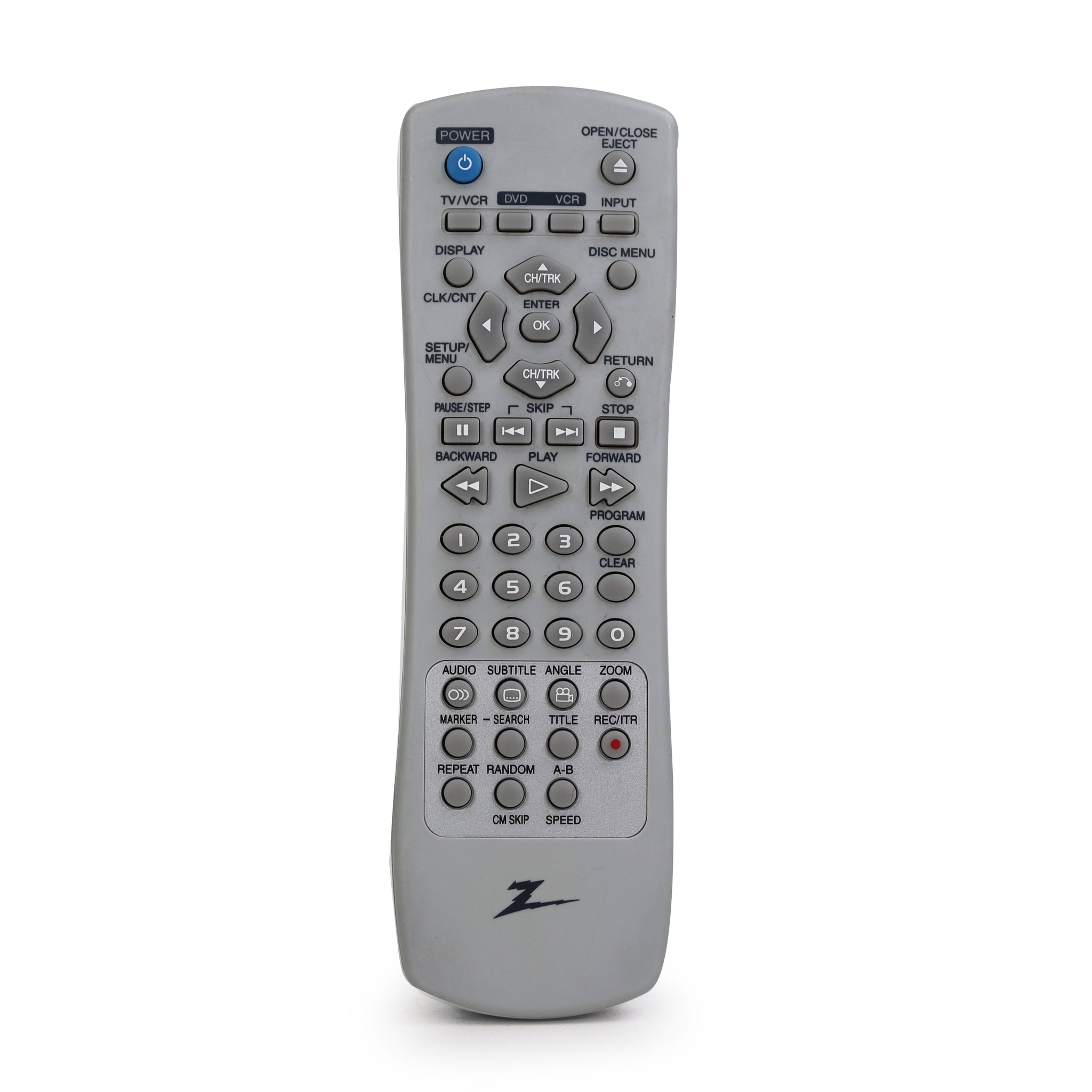 Zenith 6711R1P081V Remote Control for DVD/VCR Combo Player XBV713 and