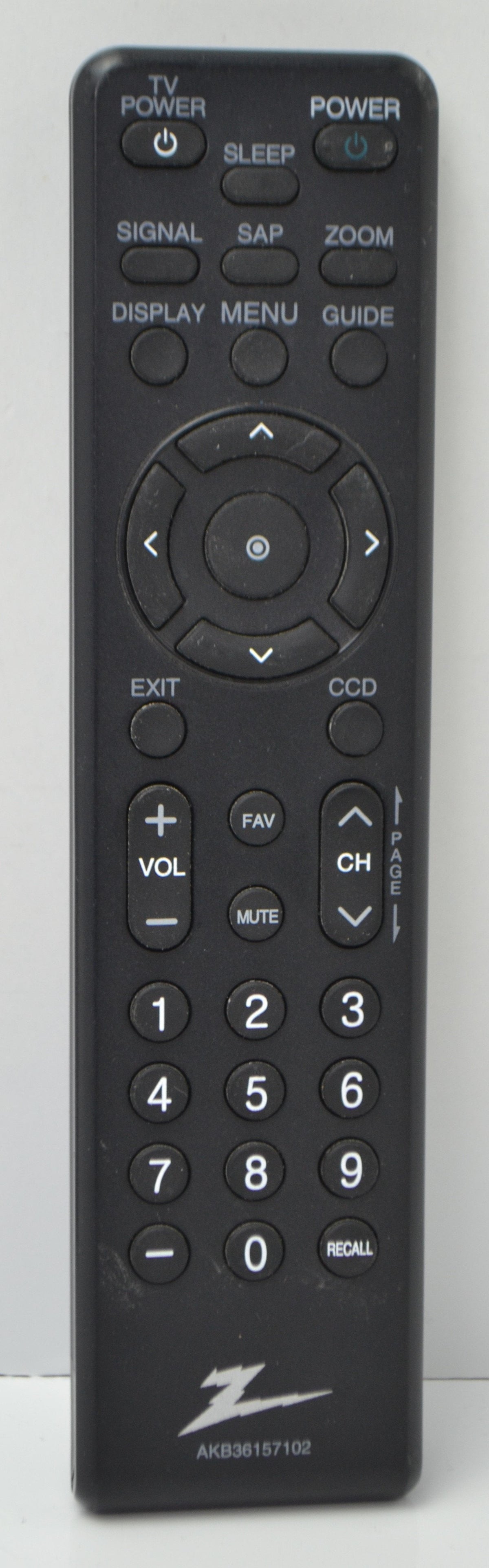 Zenith AKB36157102 TV Television Remote Control for Tuner Converter Bo ...