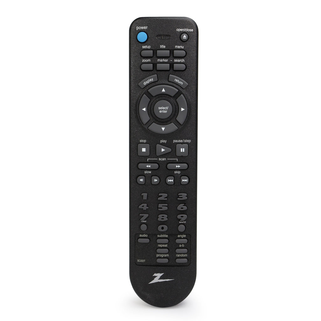 Zenith SC222T Remote Control for DVD Player DVC2200 and More