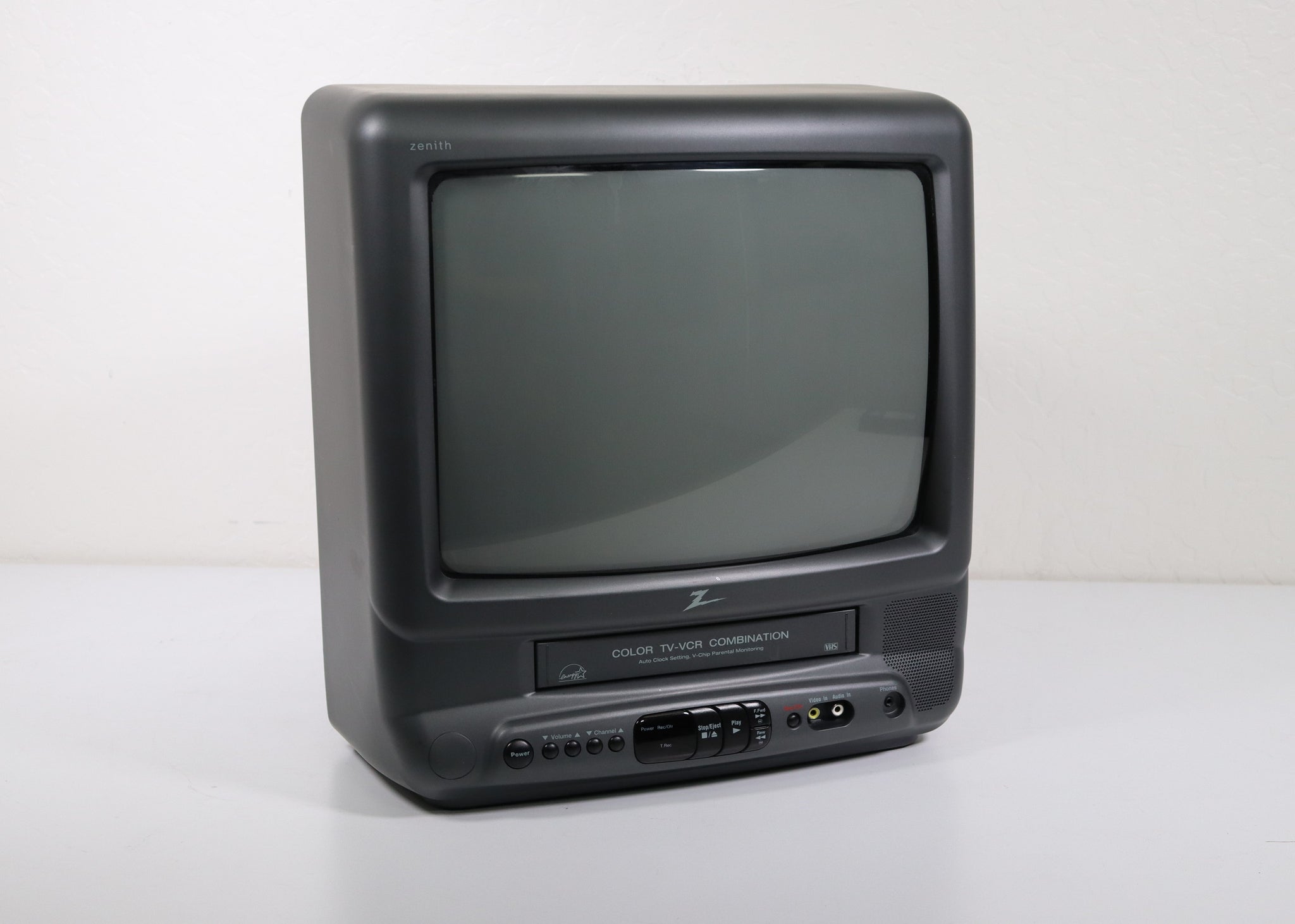 Zenith TV VCR Combo Tube Television with Built-in VHS Player Video Cas ...