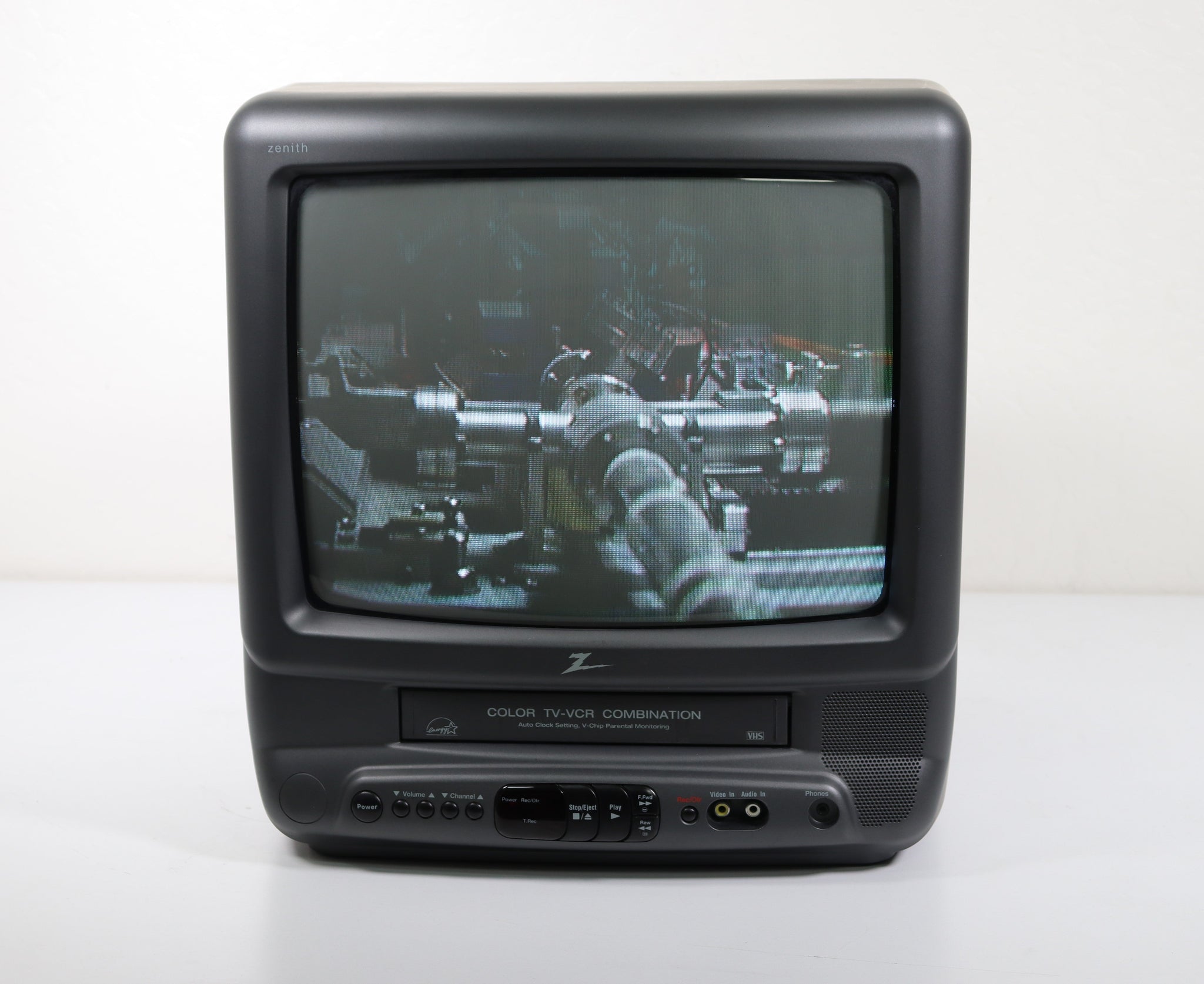 Zenith TV VCR Combo Tube Television with Built-in VHS Player Video Cas ...