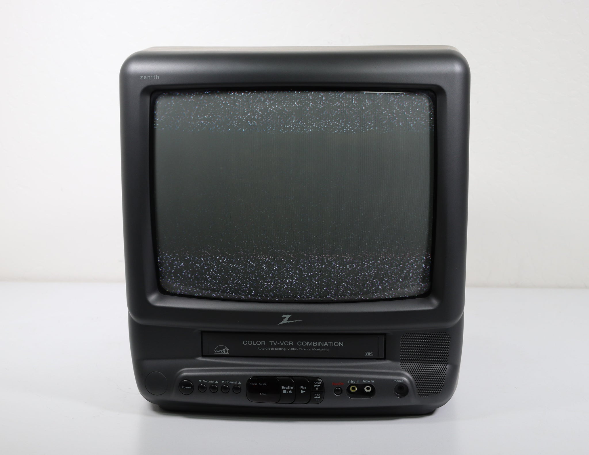 Zenith TV VCR Combo Tube Television with Built-in VHS Player Video Cas ...