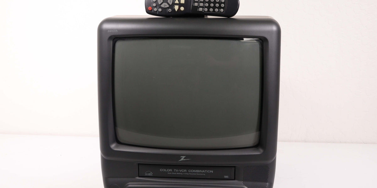 Zenith TV VCR Combo Tube Television with Built-in VHS Player Video Cas ...